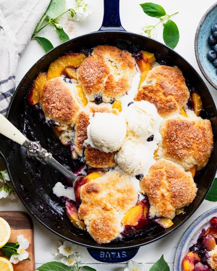 Perfect Blueberry Peach Cobbler Recipe