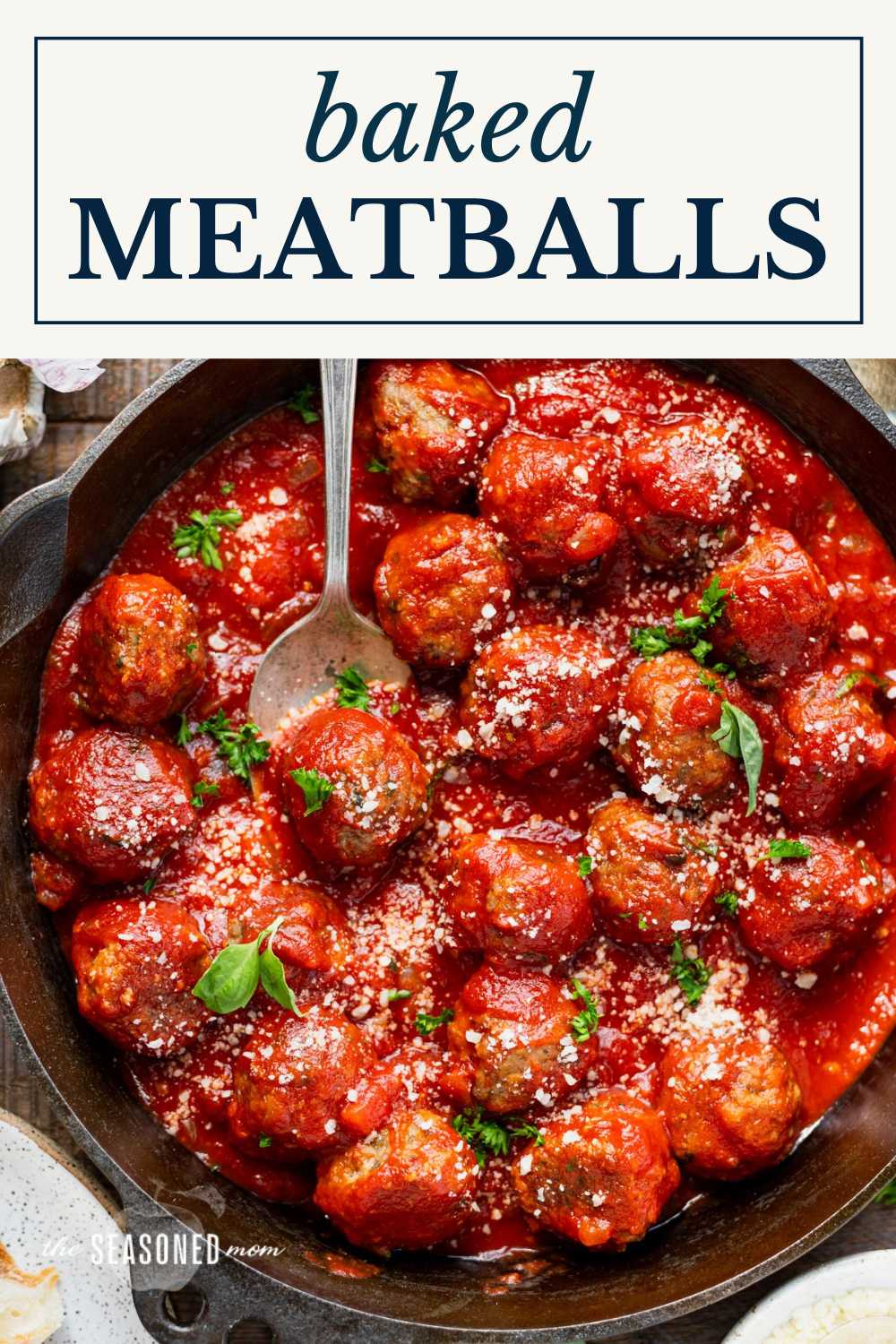 Baked Meatballs - The Seasoned Mom