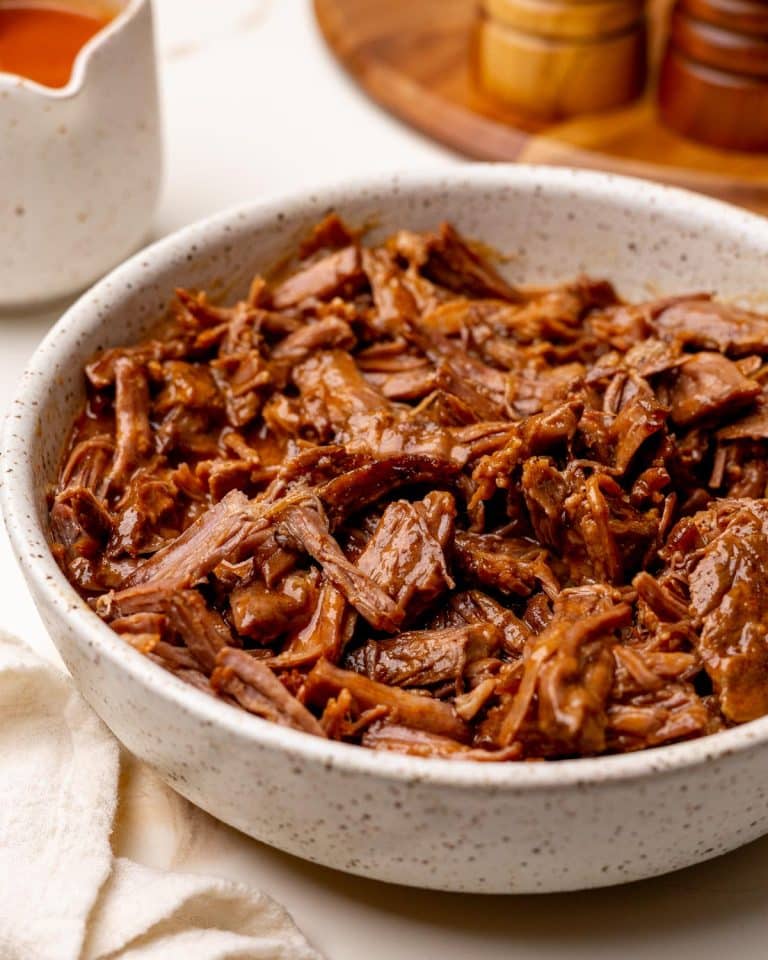 BBQ Beef in a Dutch Oven (Easy Shredded Sandwich Meat)