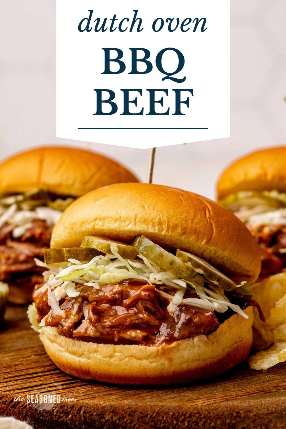 BBQ Beef in a Dutch Oven (Easy Shredded Sandwich Meat)