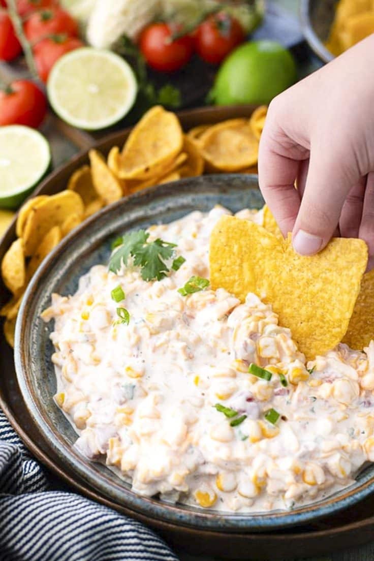5-Minute Corn Dip - The Seasoned Mom