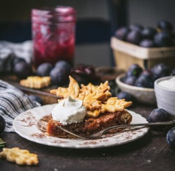 Old-Fashioned Damson Plum Pie - The Seasoned Mom