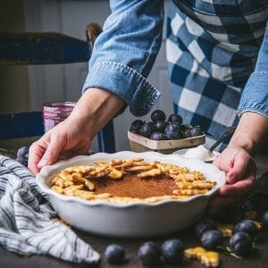 Old-Fashioned Damson Plum Pie - The Seasoned Mom