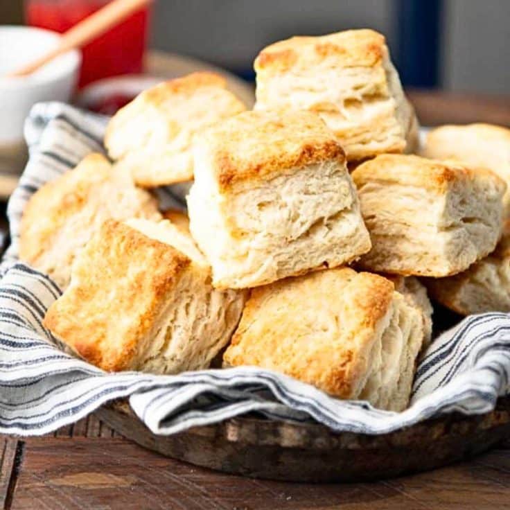 Flaky Biscuits (a Farmhouse Favorite!) - The Seasoned Mom