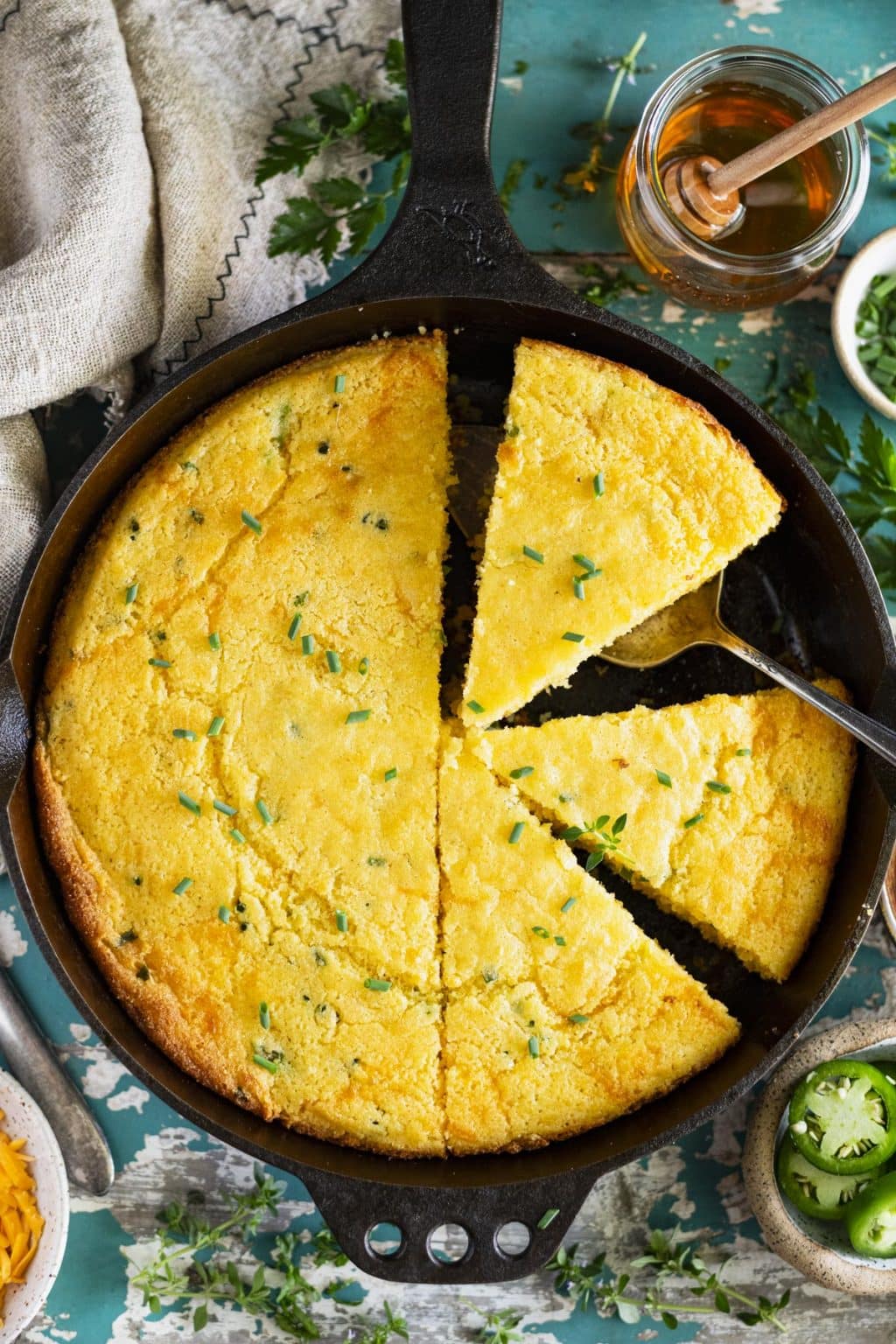 Jalapeño Cheddar Cornbread - The Seasoned Mom