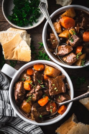 Beef Burgundy {Beef Bourguignon} - The Seasoned Mom