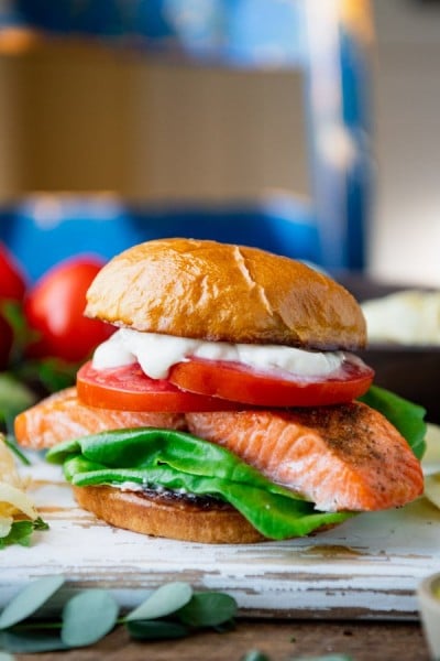 Easy Weeknight Salmon Sandwich {20 Minutes!} - The Seasoned Mom