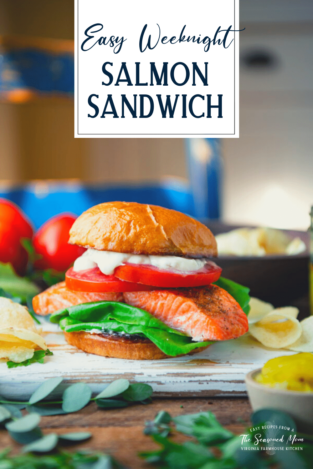Easy Weeknight Salmon Sandwich {20 Minutes!} - The Seasoned Mom