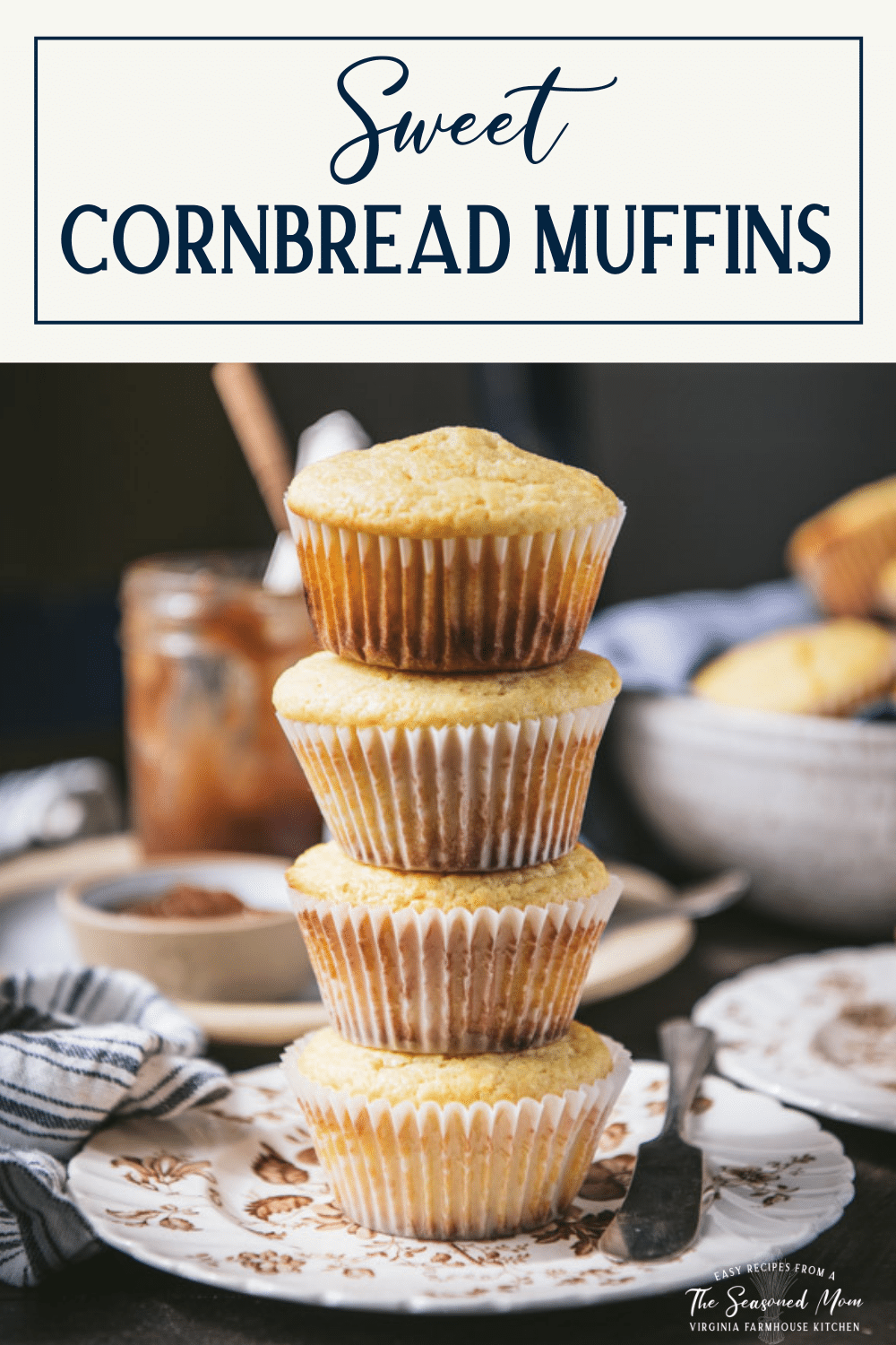 Sweet Cornbread Muffins with Brown Sugar - The Seasoned Mom