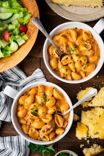 Creamy Beef and Shells {One Pot!} - The Seasoned Mom