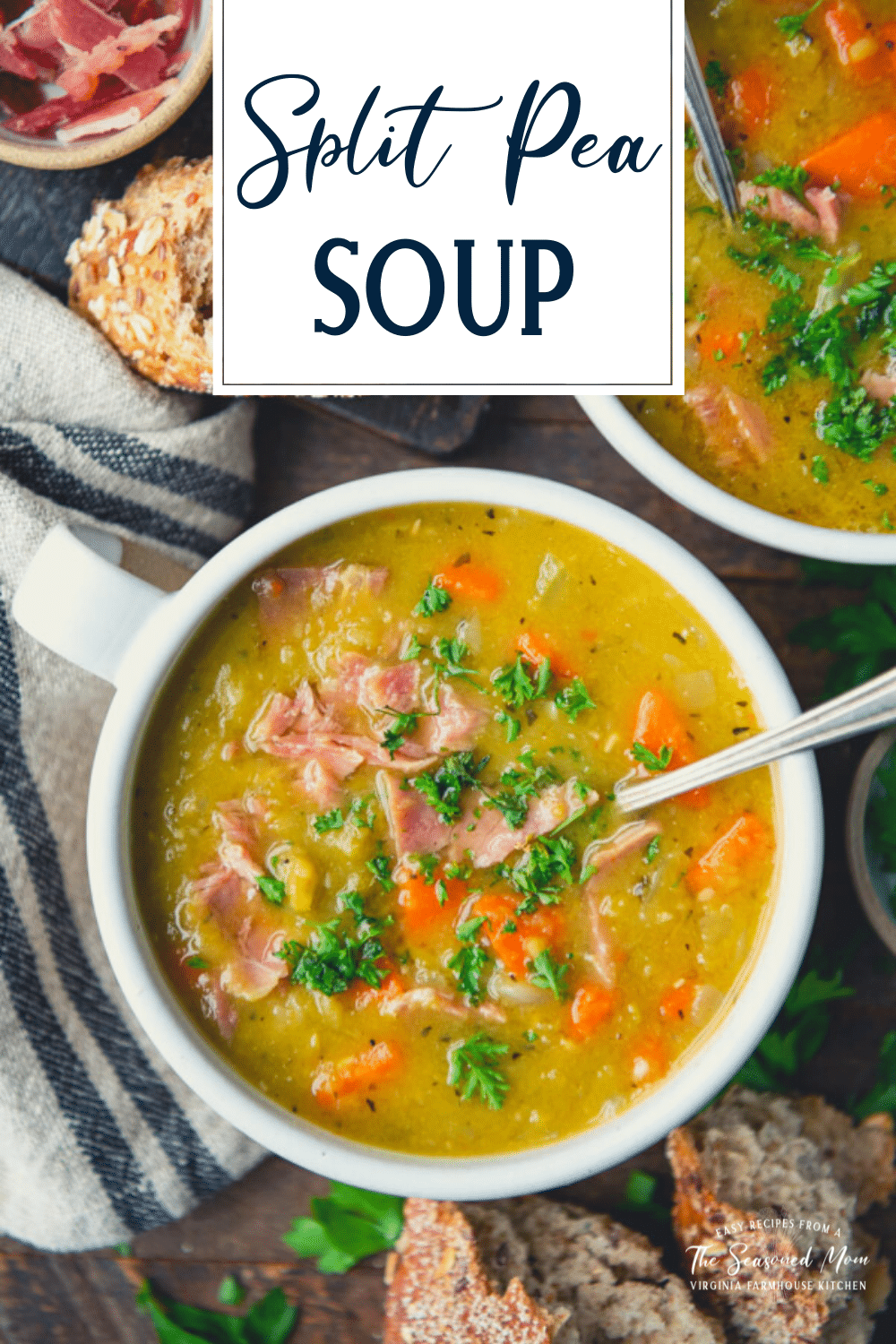 Split Pea Soup with Ham - The Seasoned Mom