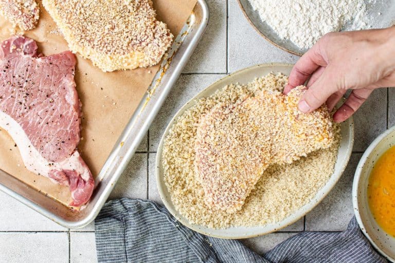 Crispy Pork Schnitzel with Mushroom Gravy