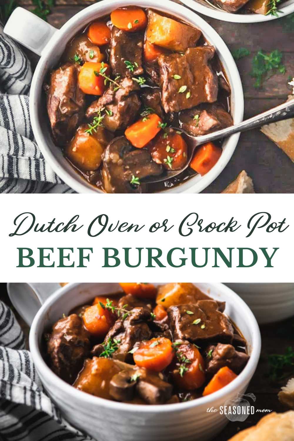 Beef Burgundy {Beef Bourguignon} - The Seasoned Mom