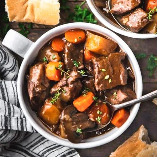 Beef Burgundy {Beef Bourguignon} - The Seasoned Mom