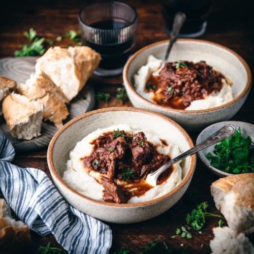 Braised Beef with Red Wine and Tomatoes - The Seasoned Mom