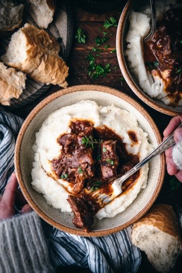 Braised Beef with Red Wine and Tomatoes - The Seasoned Mom