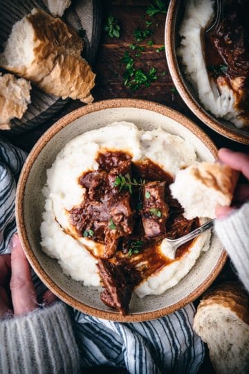 Braised Beef with Red Wine and Tomatoes - The Seasoned Mom