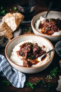 Braised Beef with Red Wine and Tomatoes - The Seasoned Mom