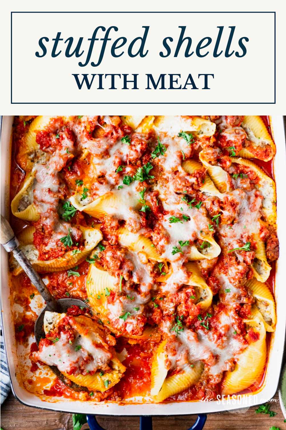 Stuffed Shells with Meat {Easy Make-Ahead Dinner} – The Seasoned Mom