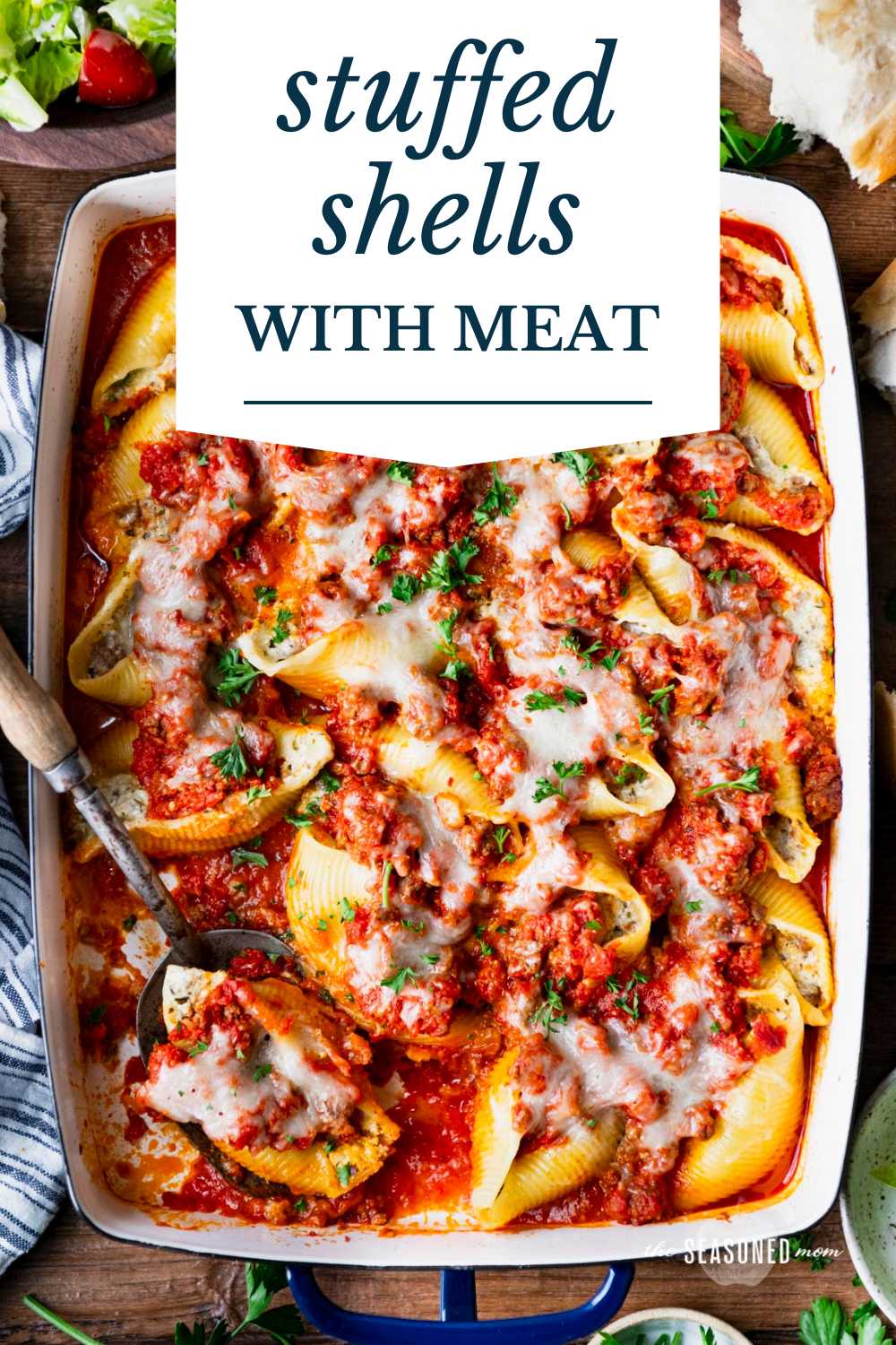 Stuffed Shells with Meat {Easy Make-Ahead Dinner} – The Seasoned Mom