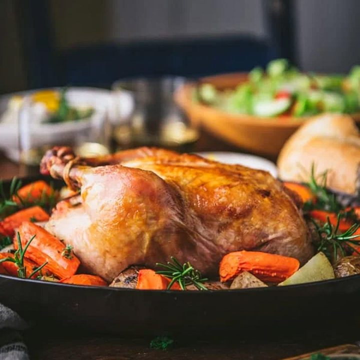 Whole Roasted Chicken {Super Crispy Skin!} - The Seasoned Mom