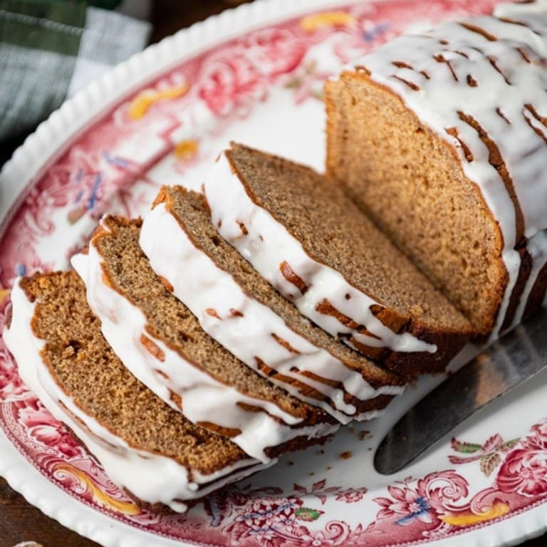 Gingerbread Cake with Lemon Sauce - The Seasoned Mom