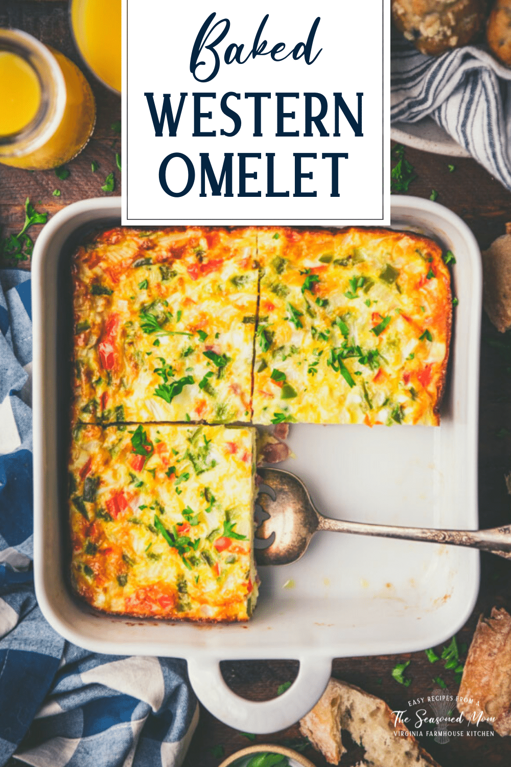 Baked Western Omelet ("Denver Omelet") - The Seasoned Mom