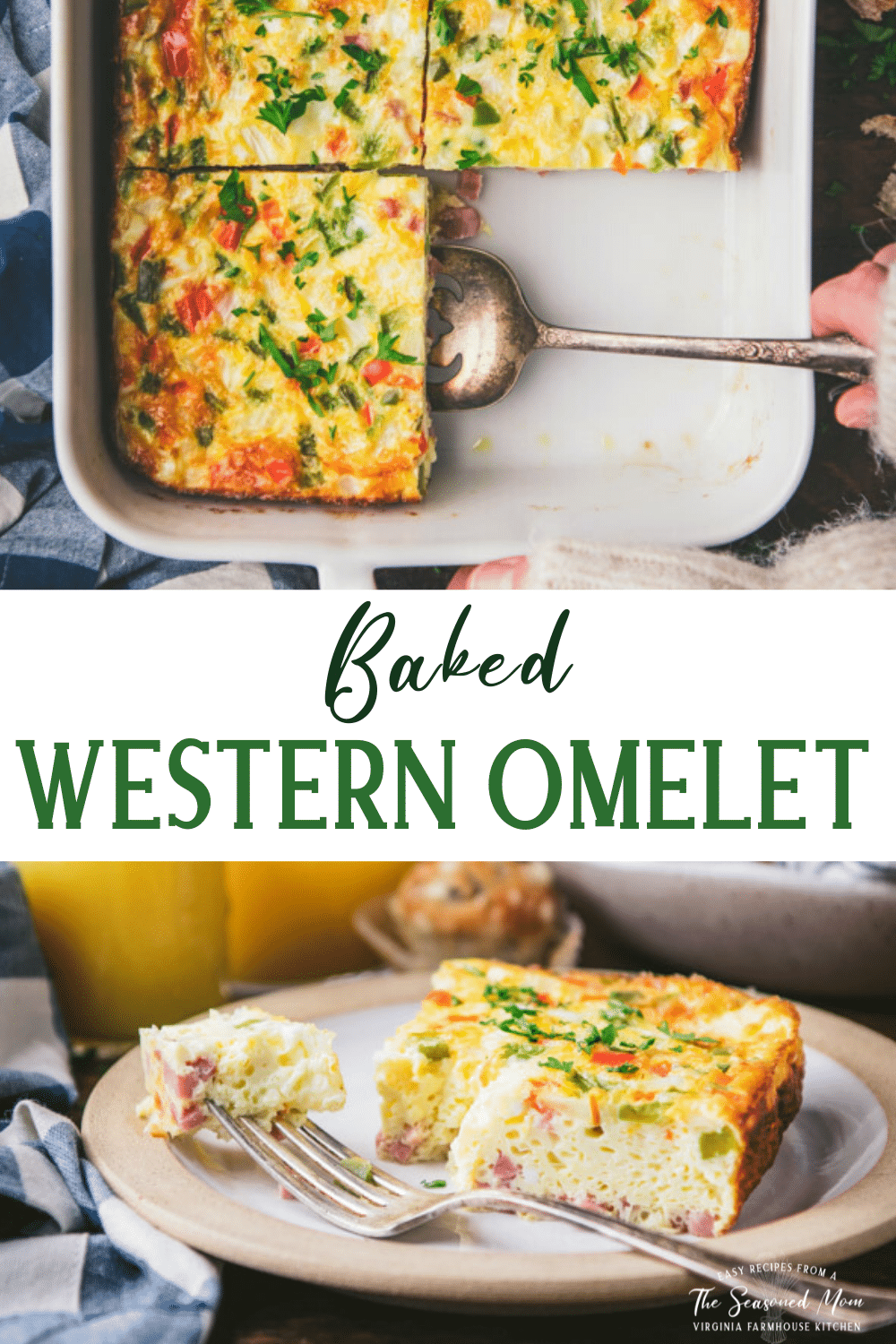 Baked Western Omelet ("Denver Omelet") - The Seasoned Mom