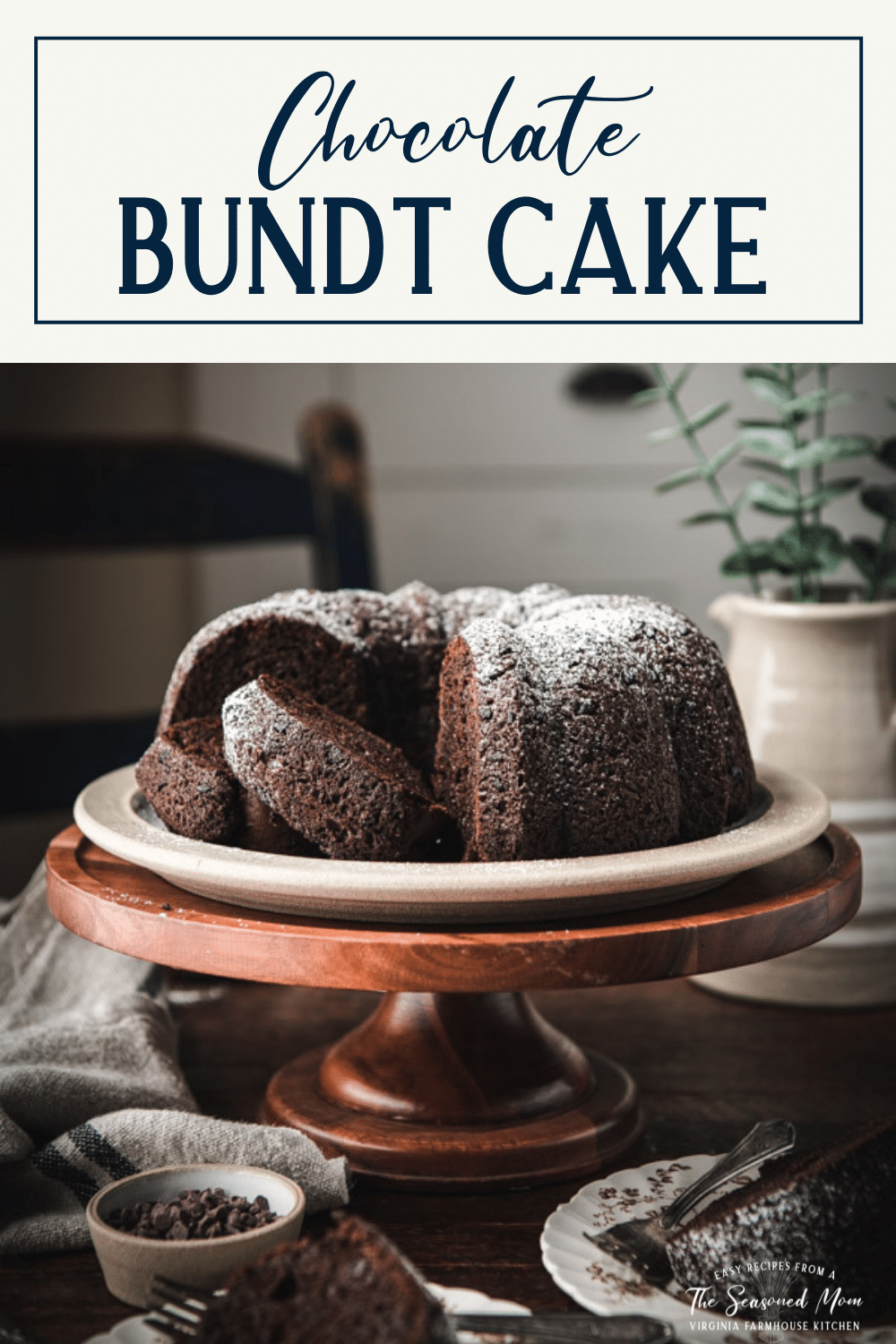 Chocolate Bundt Cake {Using Cake Mix!} - The Seasoned Mom