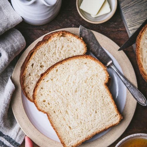 White Bread with Milk and Honey - The Seasoned Mom