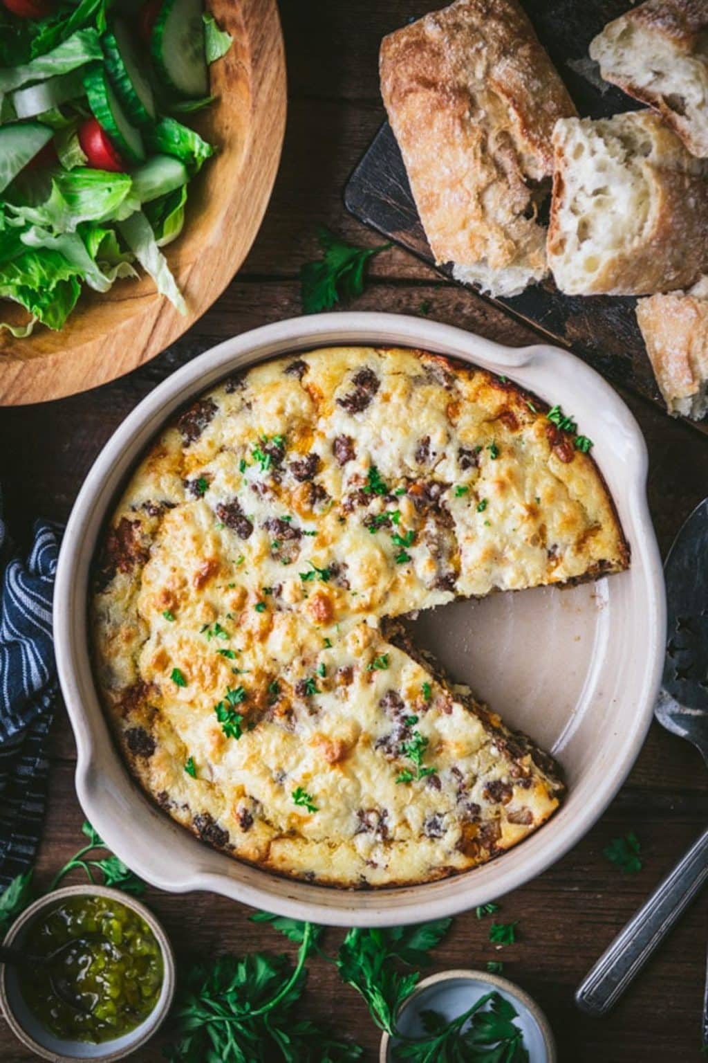 Cheeseburger Pie (Impossible Cheeseburger Pie) - The Seasoned Mom