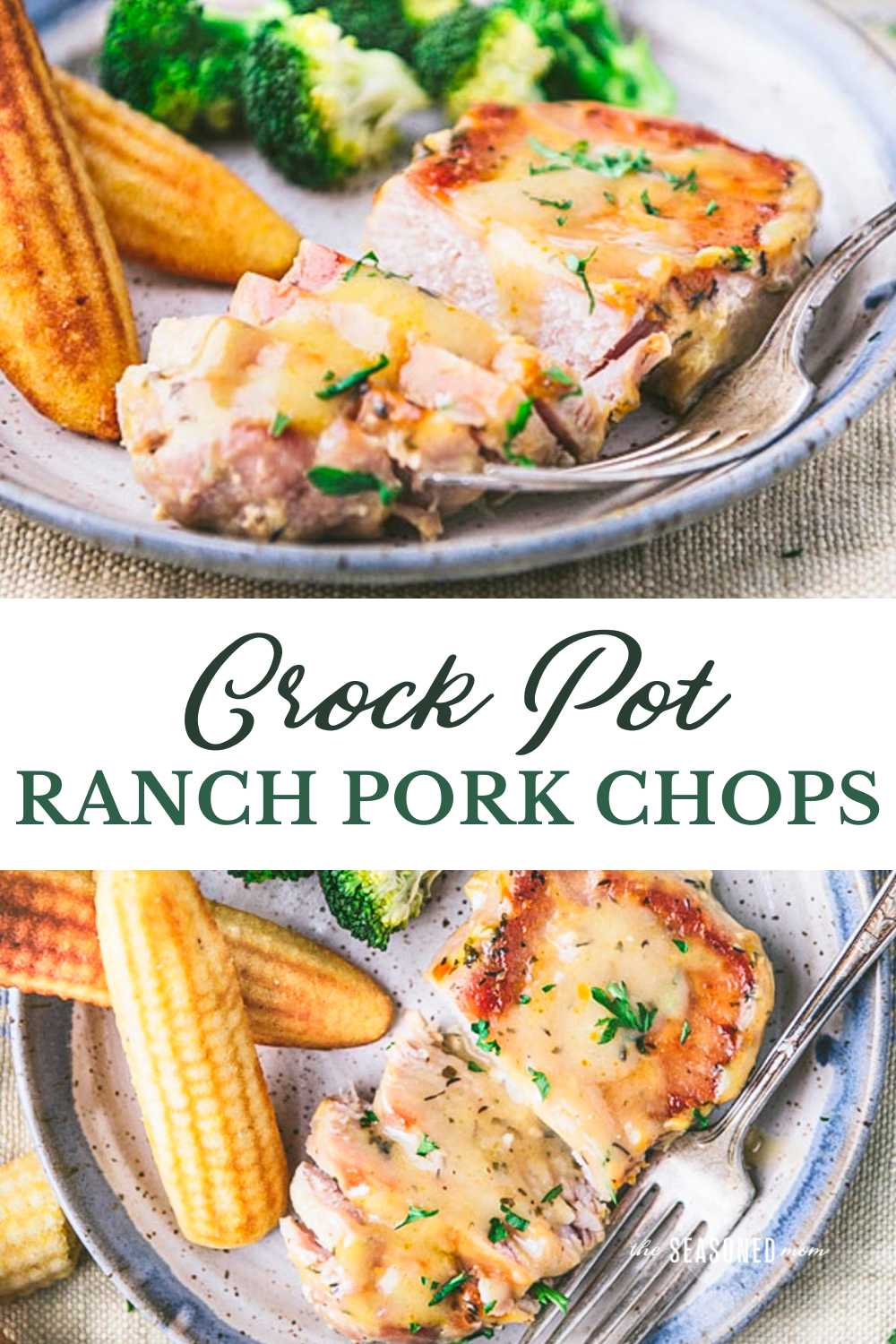 Crock Pot Ranch Pork Chops - The Seasoned Mom