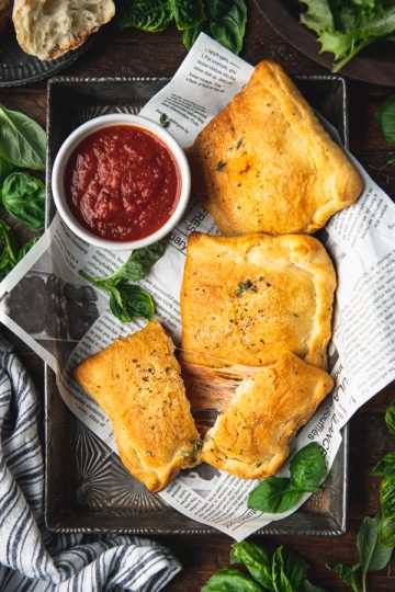 Crescent Roll Pizza Pockets - The Seasoned Mom
