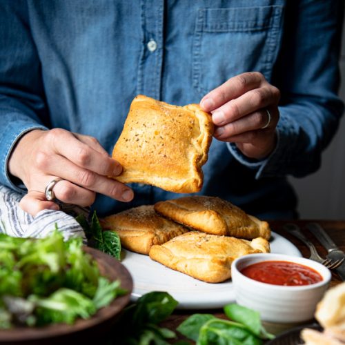 Crescent Roll Pizza Pockets - The Seasoned Mom