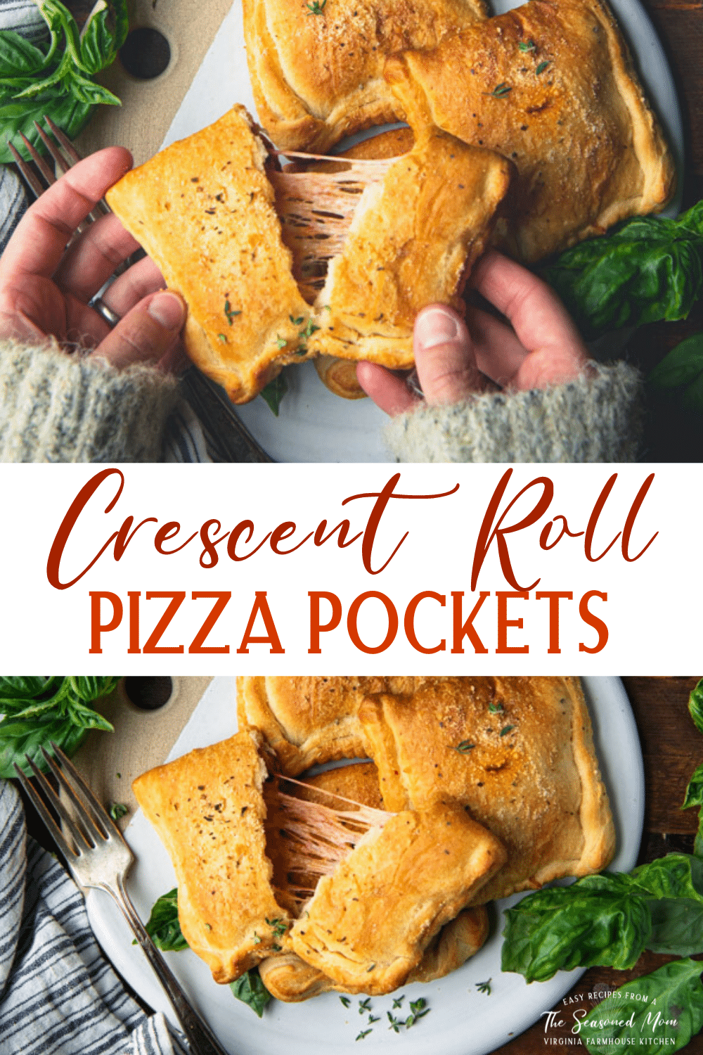 Crescent Roll Pizza Pockets - The Seasoned Mom