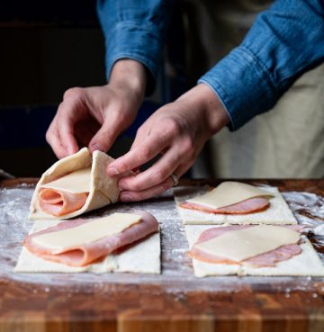 Puff Pastry Ham and Cheese Hot Pockets - The Seasoned Mom