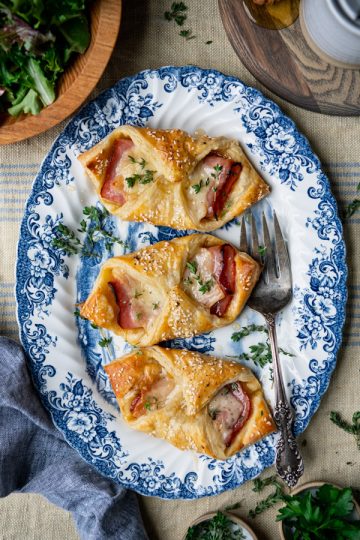 Puff Pastry Ham and Cheese Hot Pockets - The Seasoned Mom