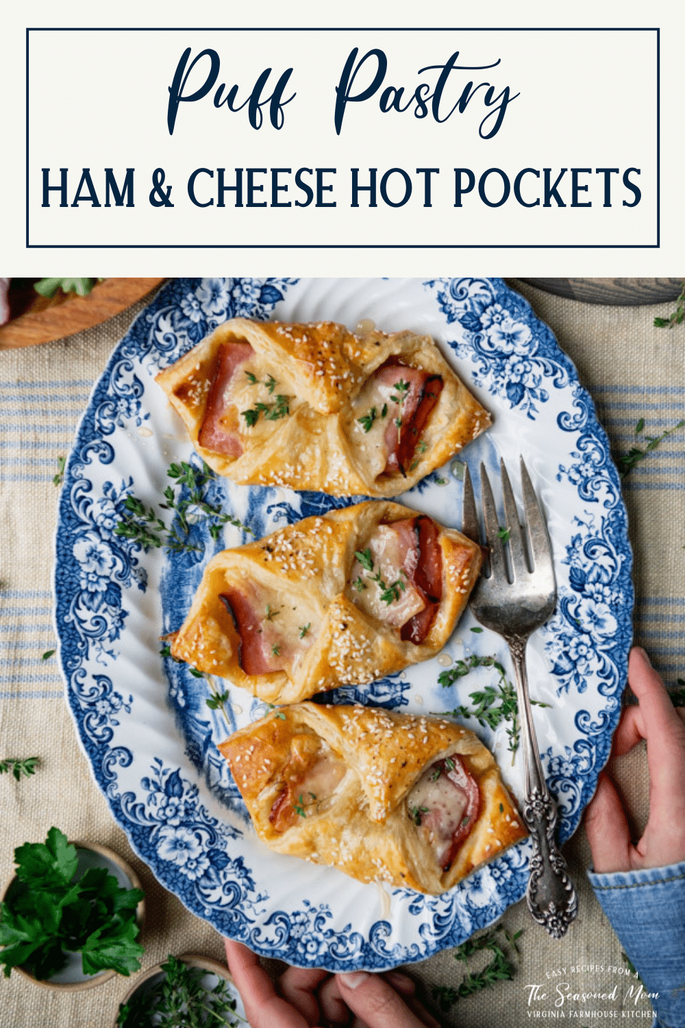 Puff Pastry Ham and Cheese Hot Pockets - The Seasoned Mom