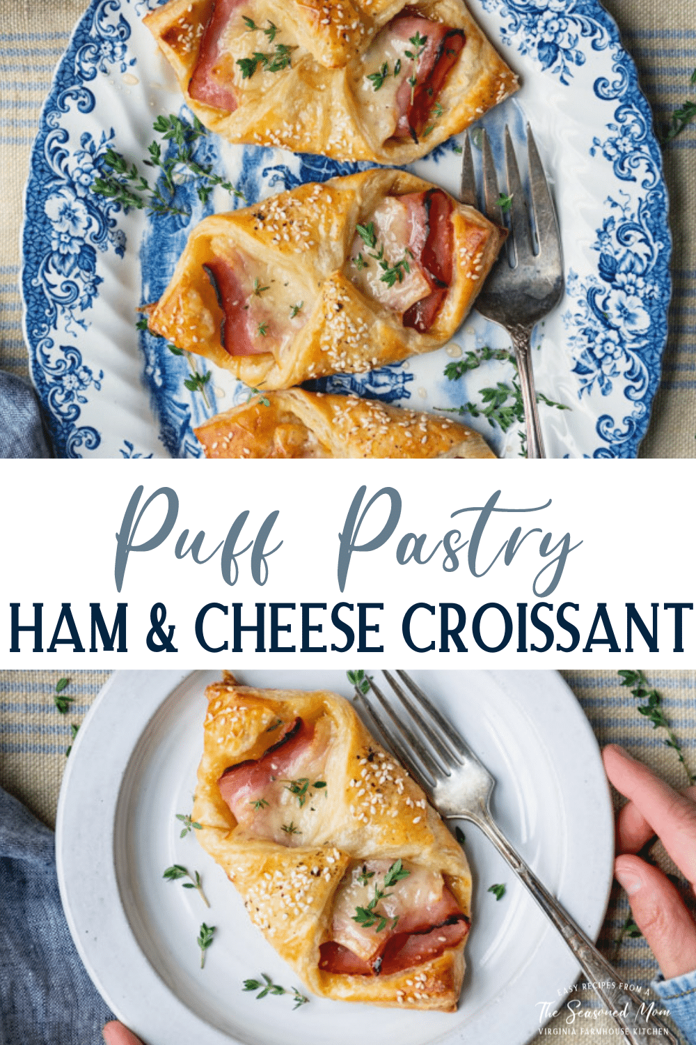 Puff Pastry Ham and Cheese Hot Pockets - The Seasoned Mom
