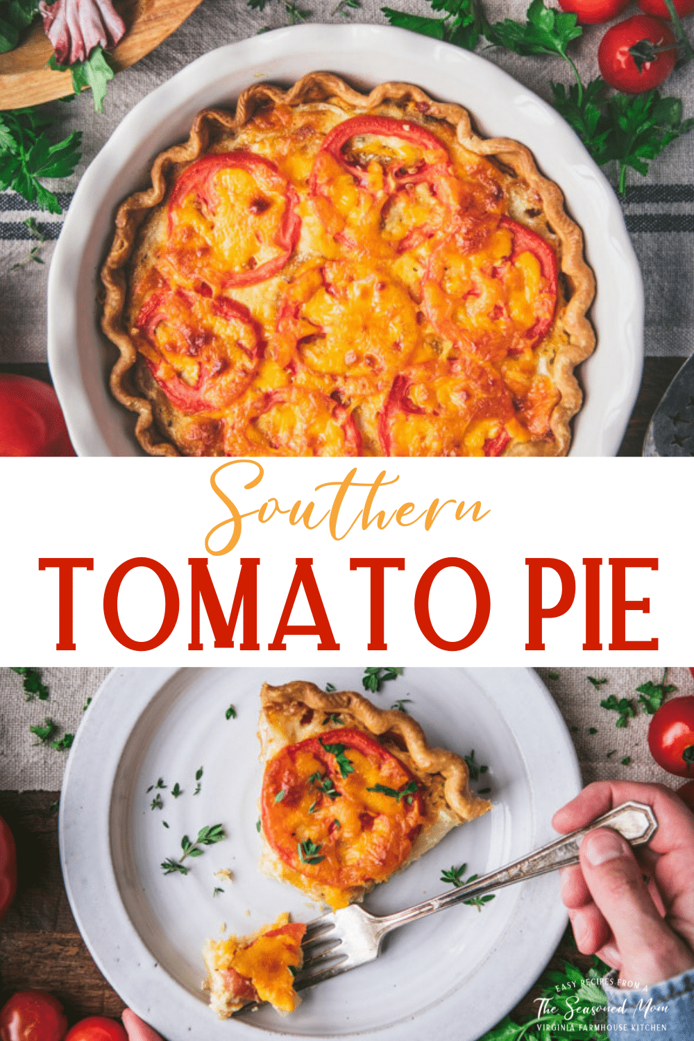 Southern Tomato Pie - The Seasoned Mom