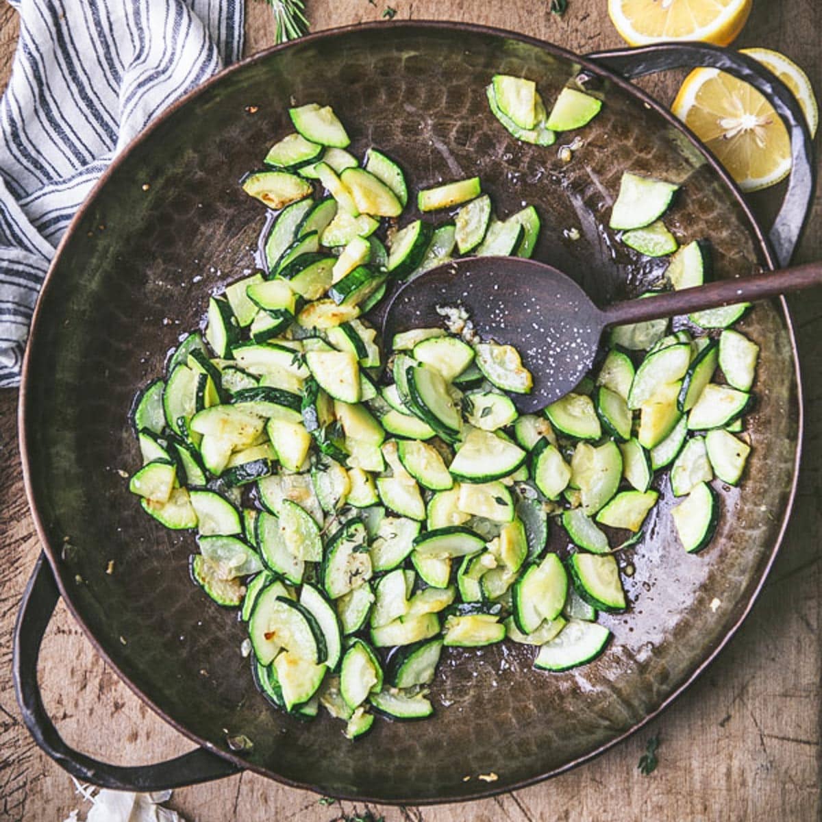 Sautéed Zucchini - The Seasoned Mom