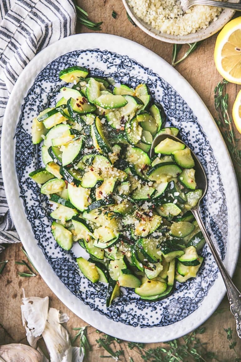 Sautéed Zucchini - The Seasoned Mom
