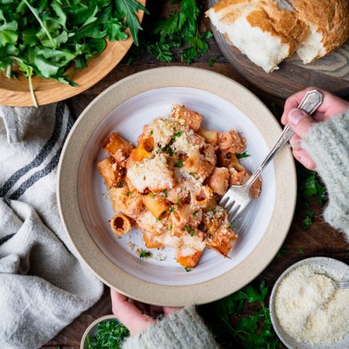 Simple Baked Rigatoni - The Seasoned Mom