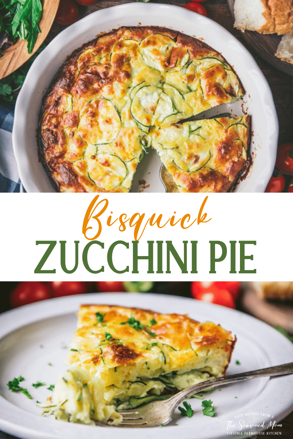 Zucchini Pie - The Seasoned Mom