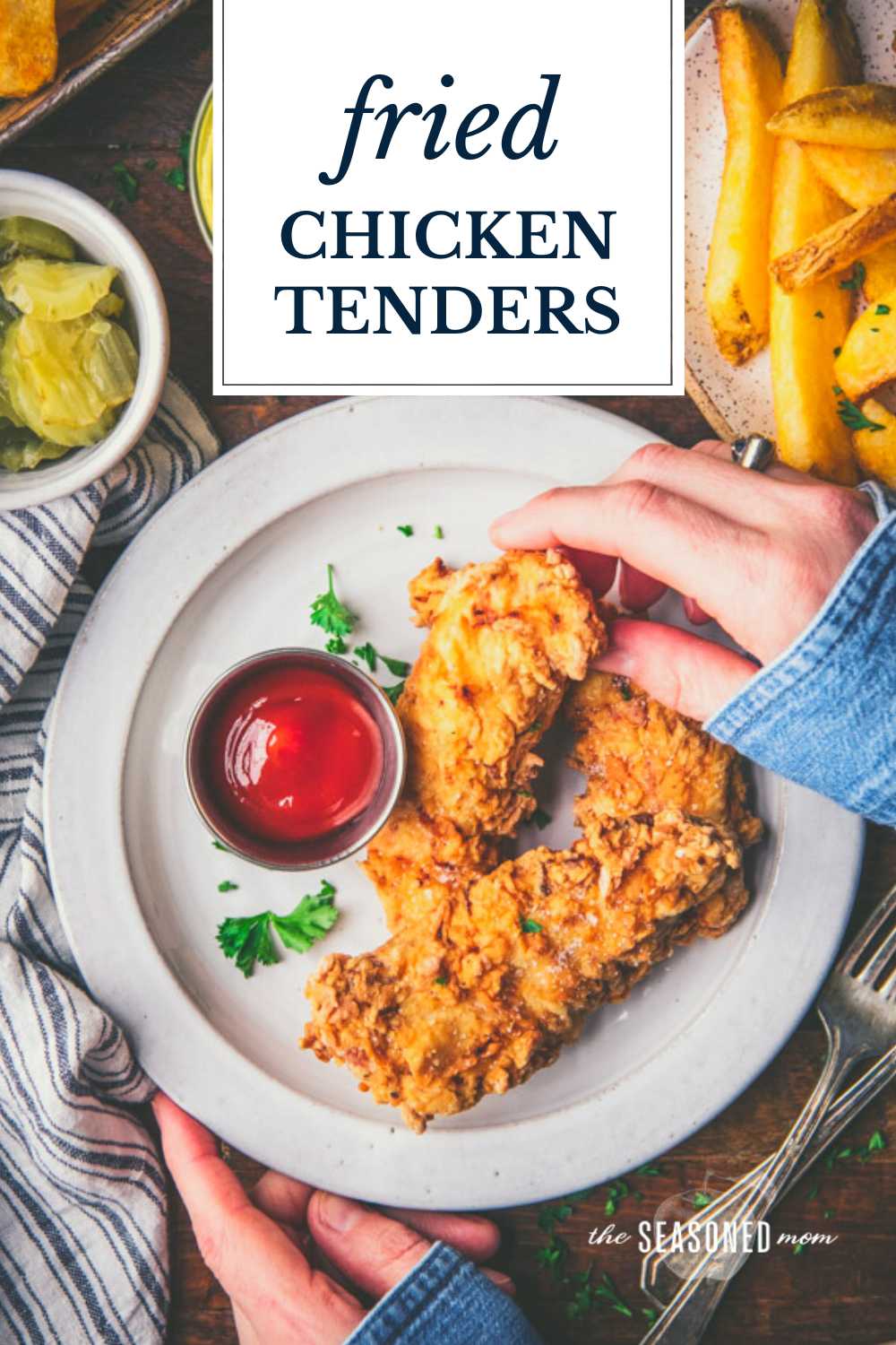 Fried Chicken Tenders - The Seasoned Mom