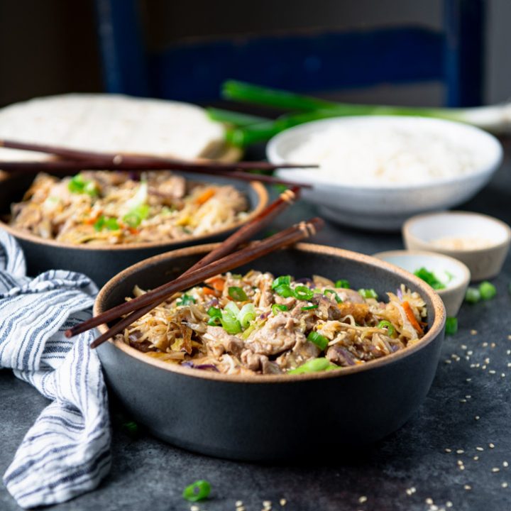 Moo Shu Pork - The Seasoned Mom