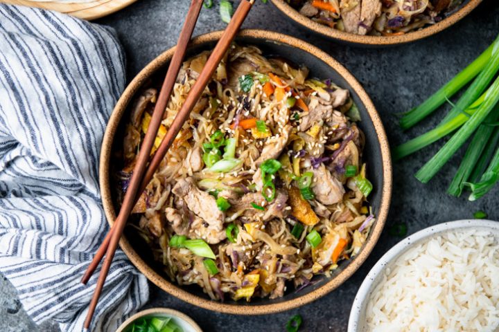 Moo Shu Pork - The Seasoned Mom