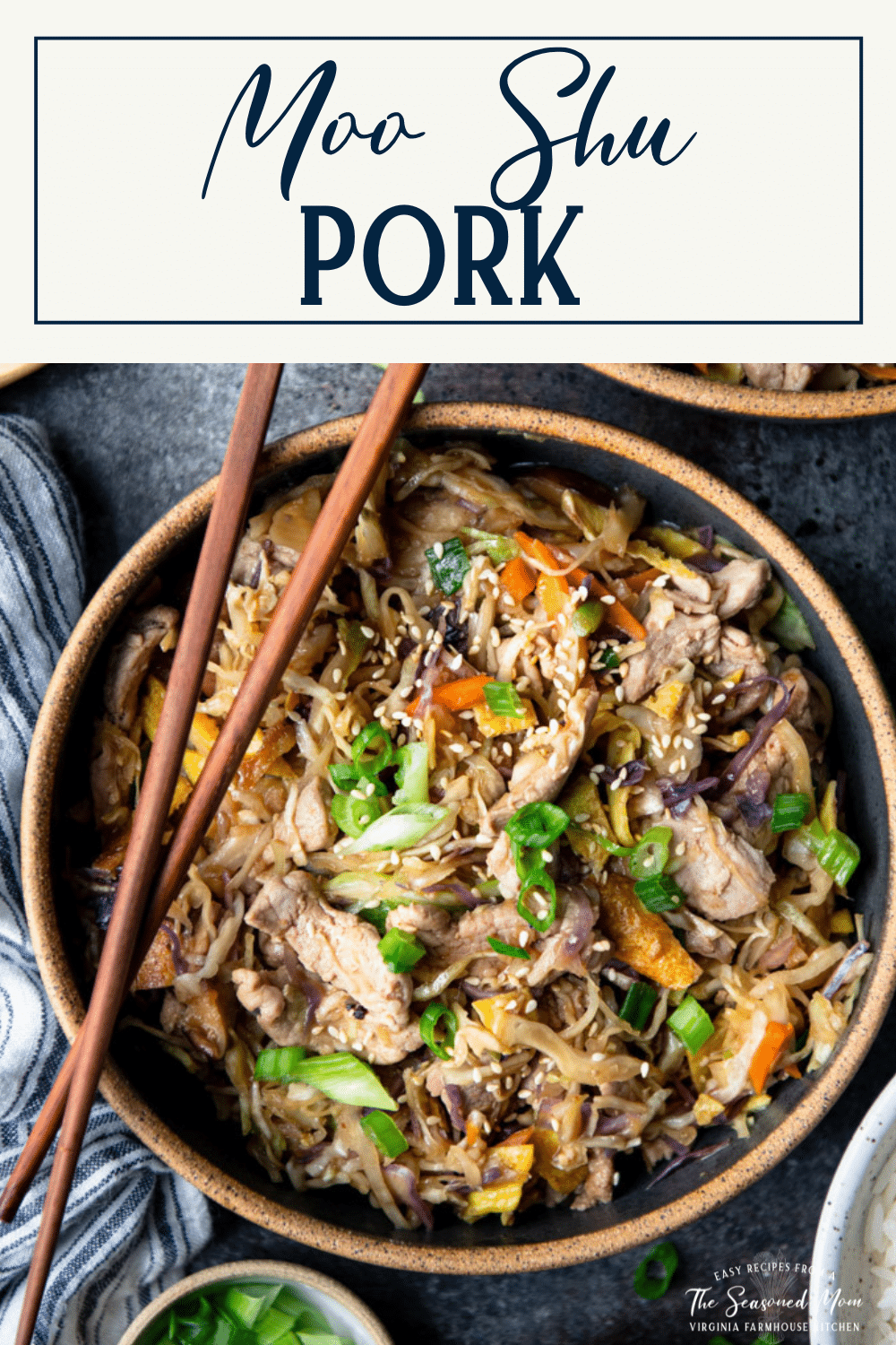 Moo Shu Pork - The Seasoned Mom