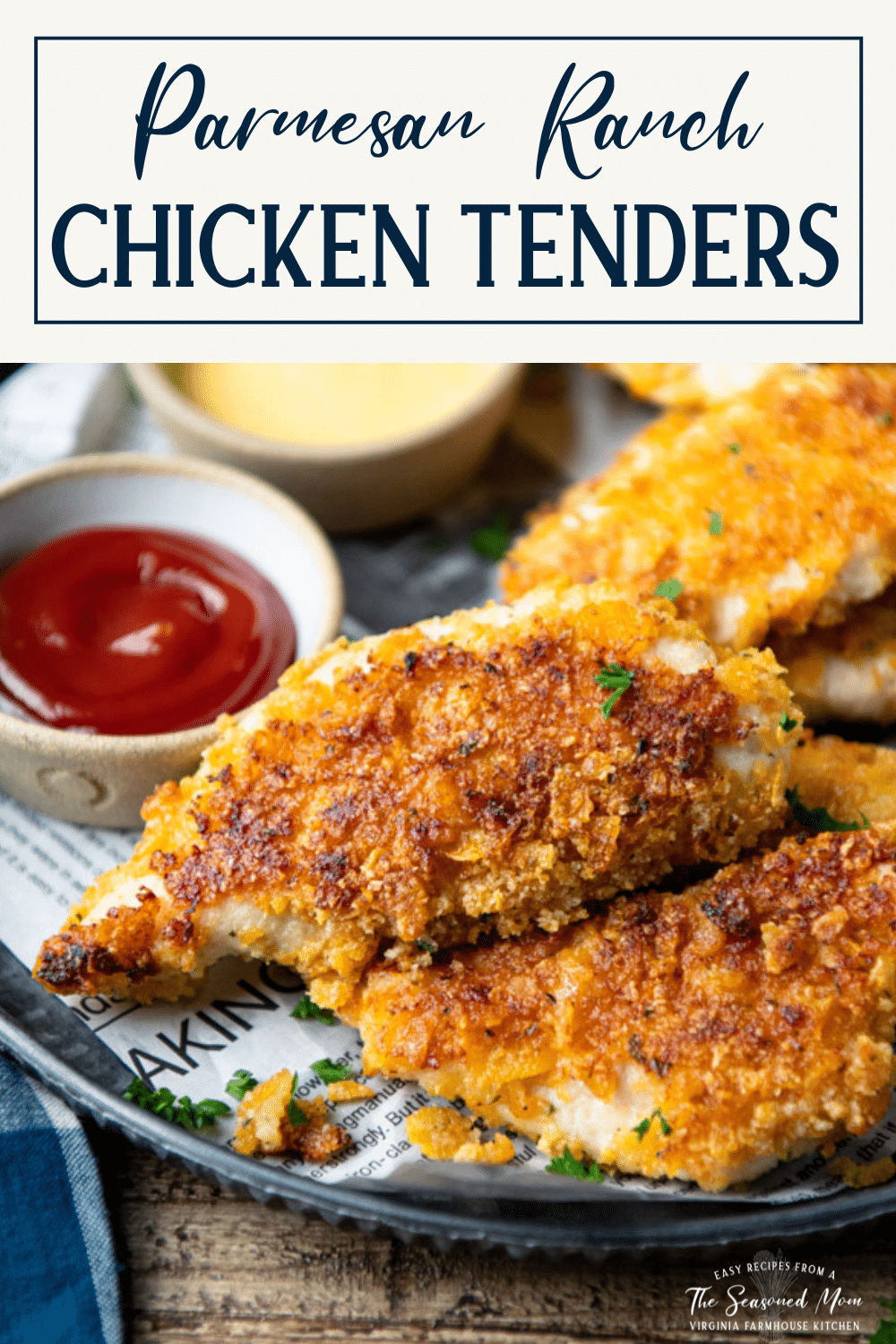 Parmesan Ranch Chicken Tenders Recipe - The Seasoned Mom