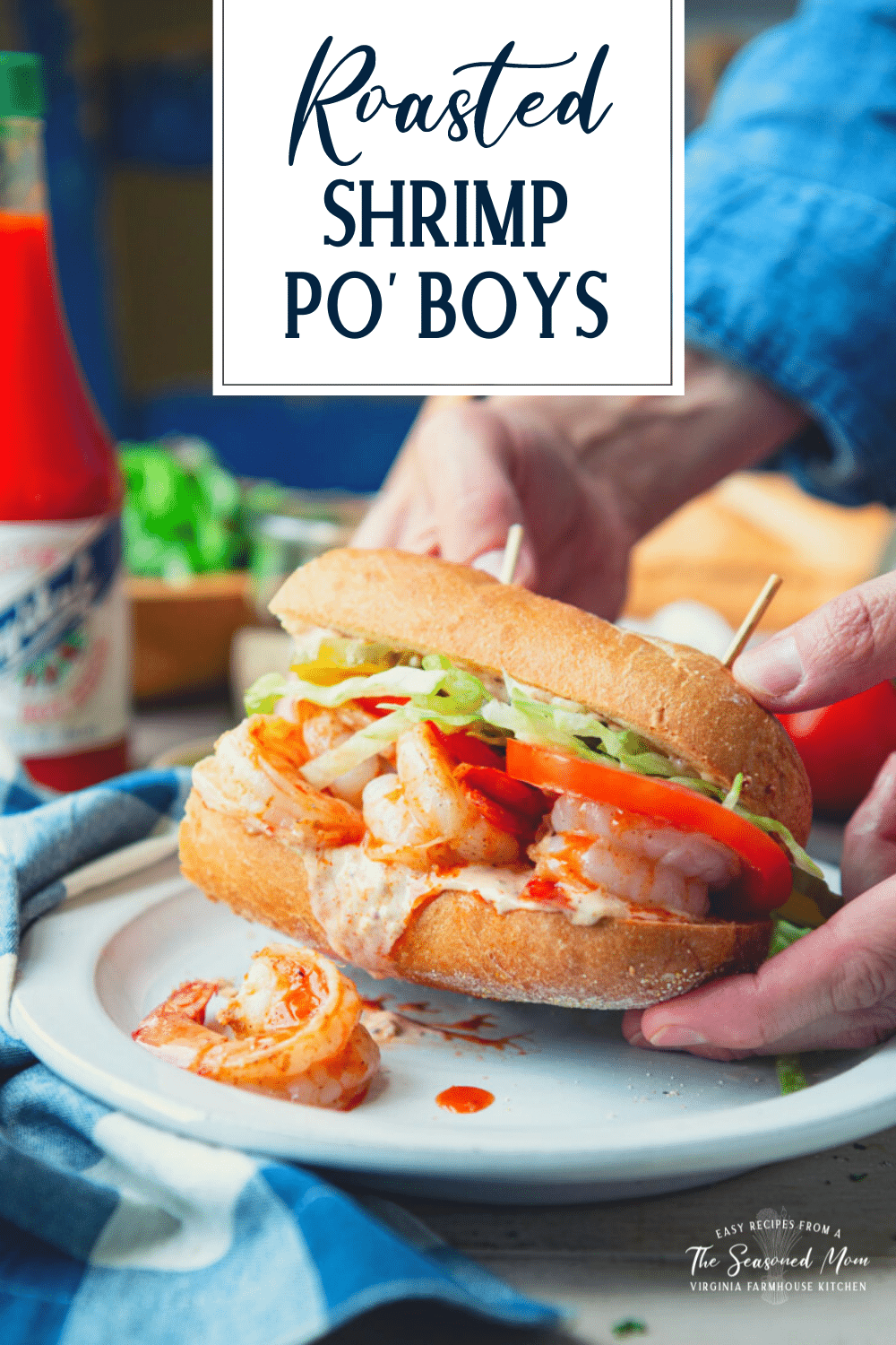 Easy Shrimp Po' Boy {Baked Not Fried!} - The Seasoned Mom